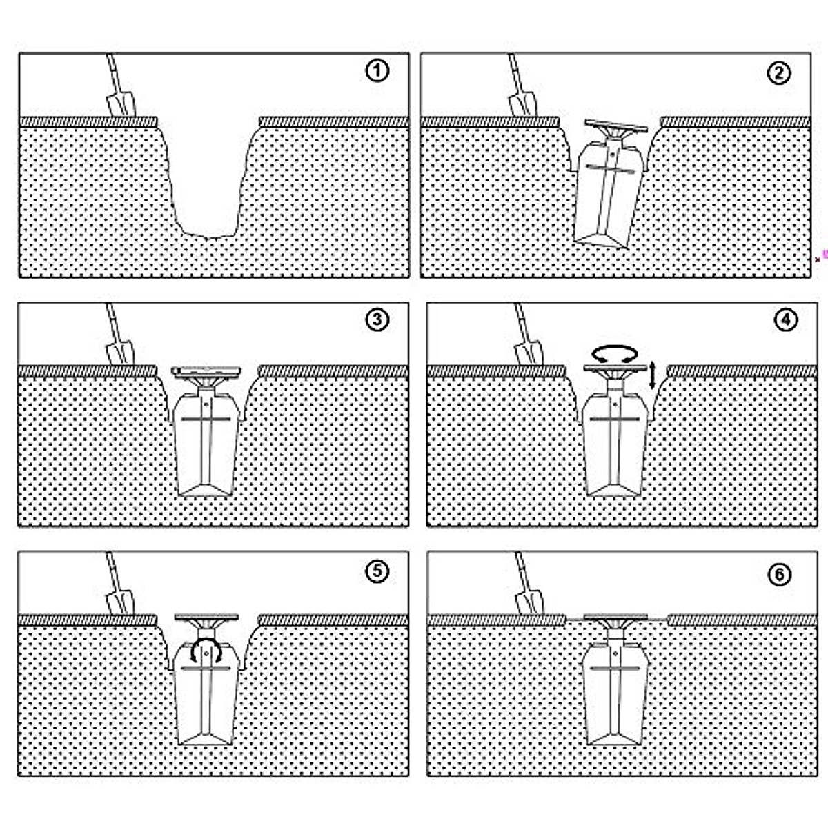 EliteShade USA In-ground Umbrella Base Stand Umbrella Holder for Both Offset Cantilever Umbrella and Middle Pole Patio Umbrella, Silver, Bonus Umbrella Pole Holder