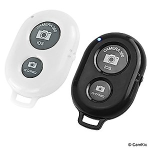2X CamKix Camera Shutter Remote Control with Bluetooth Wireless Technology - Create Amazing Photos and Videos Hands-Free - Works with Most Smartphones and Tablets (iOS and Android)