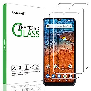 beukei (3 Pack) Compatible for ZTE Z6250 / ZTE ZMax 10 Screen Protector Tempered Glass, Touch Sensitive,Case Friendly, 9H Hardness