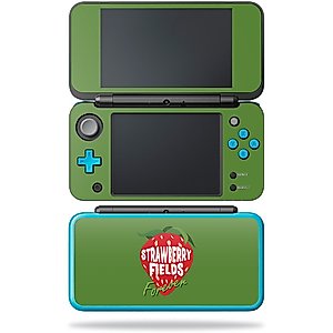 MightySkins Skin Compatible with New Nintendo New 2DS XL - Strawberry Fields Forever | Protective, Durable, and Unique Vinyl wrap Cover | Easy to Apply, Remove, and Change Styles | Made in The USA