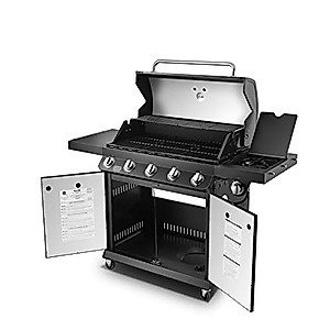 Dyna-Glo DGP552CSP-D Premier 5 Burner Propane Gas Grill, Black