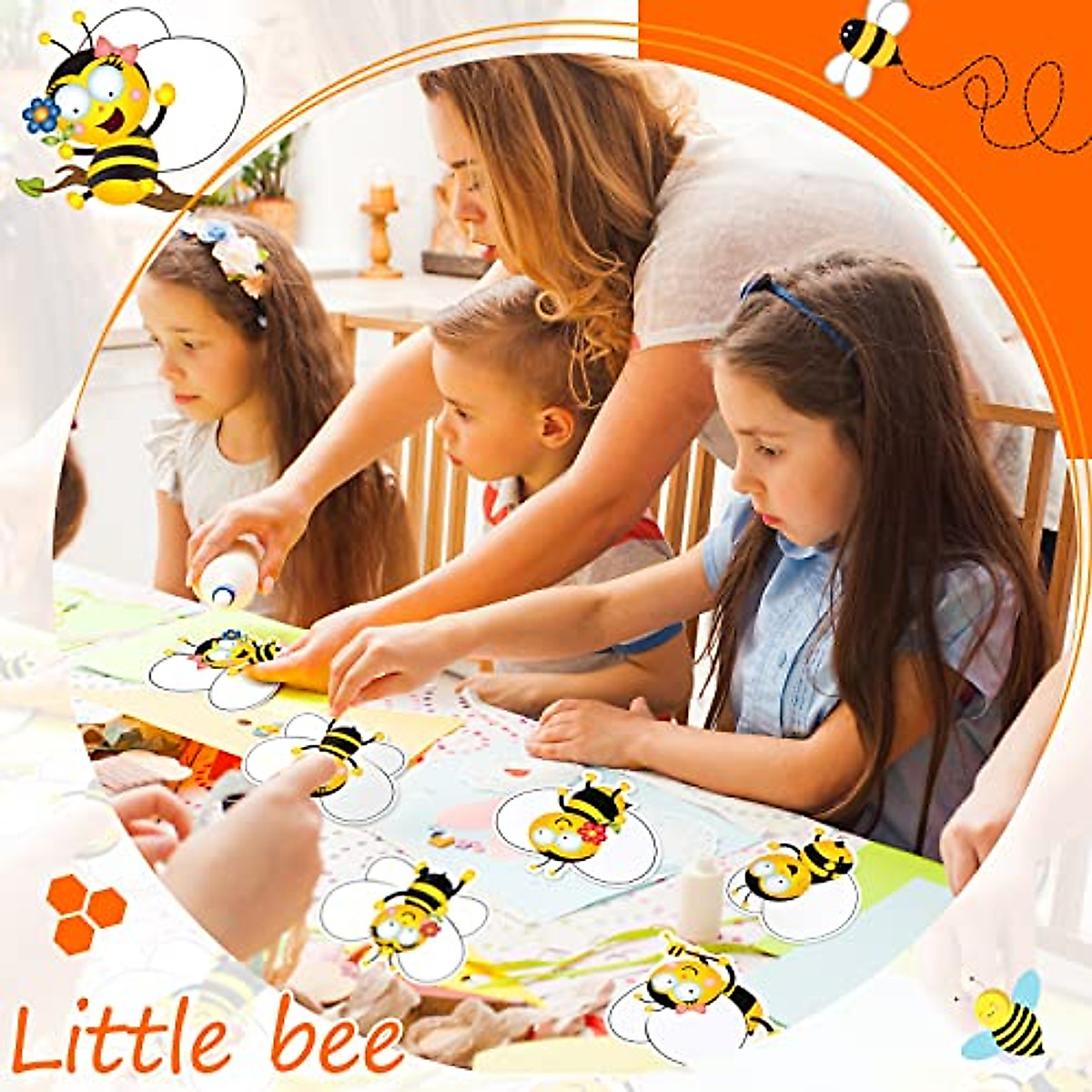 81 Pcs Bees Owls Cut Outs and Bees Owls Nameplates Bulletin Board ...