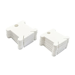 Plastic Embroidery Floss Bobbins, 128 Pcs Thread Friendship Bracelet String Organizer Holder, Embroidery Thread Cards Cross Stitch Bobbin,for Cross Cotton Thread Craft DIY Sewing Storage