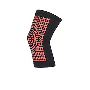 1 Pair Self Heating Support Knee Brace Warm for Arthritis Joint Pain Relief and Injury Recovery Knee Pads (Black,M)