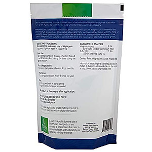 ENVY Magnesium Sulfate Plant Food - Water Soluble Epsom Salts | Fertilizer for Roses, Flowers, Shrubs, Vegetables and Trees (1.5 lbs)