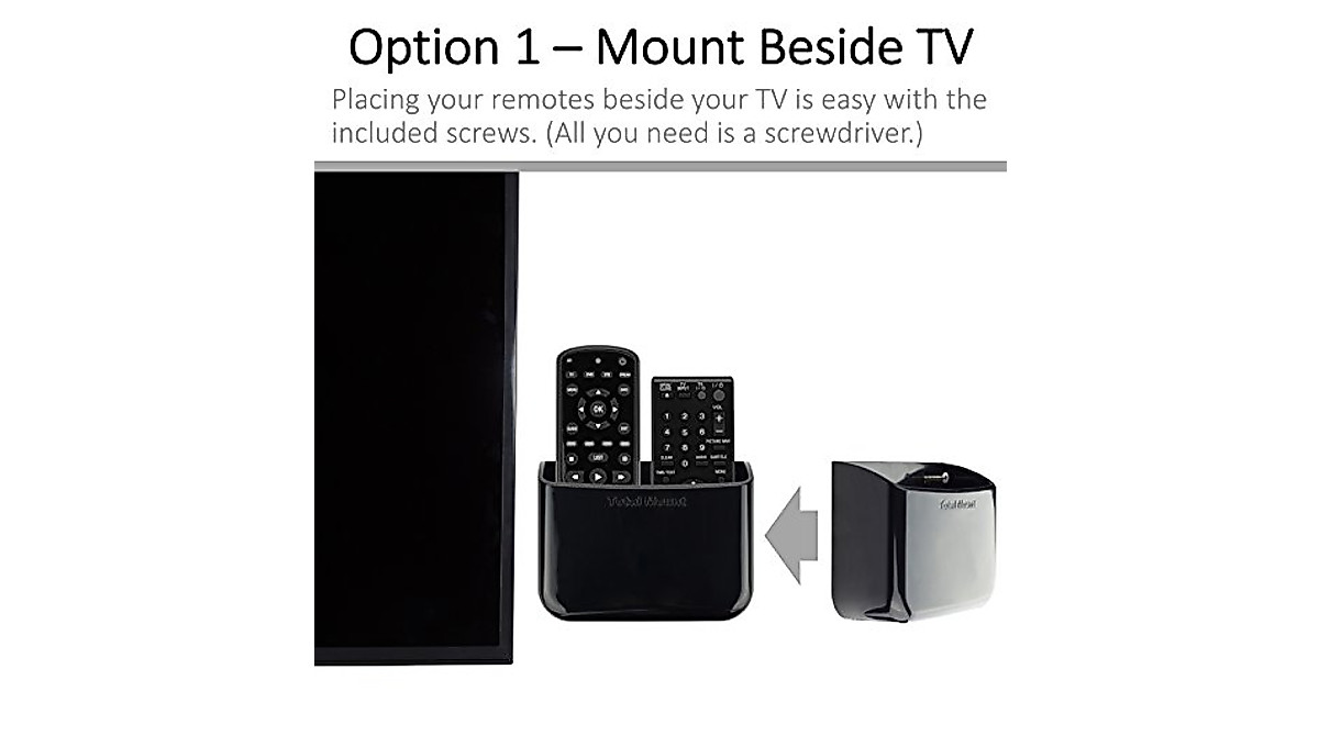 TotalMount Universal Remote Holder - Organize Your Remotes Efficiently