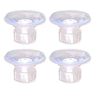 Amosfun 4 Pcs Suction Hooks Cups Cup with for Shower Sponge Glass Holder Window Without-Strong Suction Plastic Suction Cup Wall Hangers Sucker Pads with a Bolt for Bathroom Kitchen Windows Glass