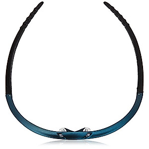 MCR Safety Glasses DL310AF DL1 Clear Lens with UV Protection and Anti-fog Coating, Blue Metallic Frame, 1 Pair