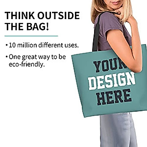 Custom Tote Bag Personalized Shoulder Bags Add Your Photo Image Custom Handbag For Women Teacher for Travel Business Shopping Personalized Gifts