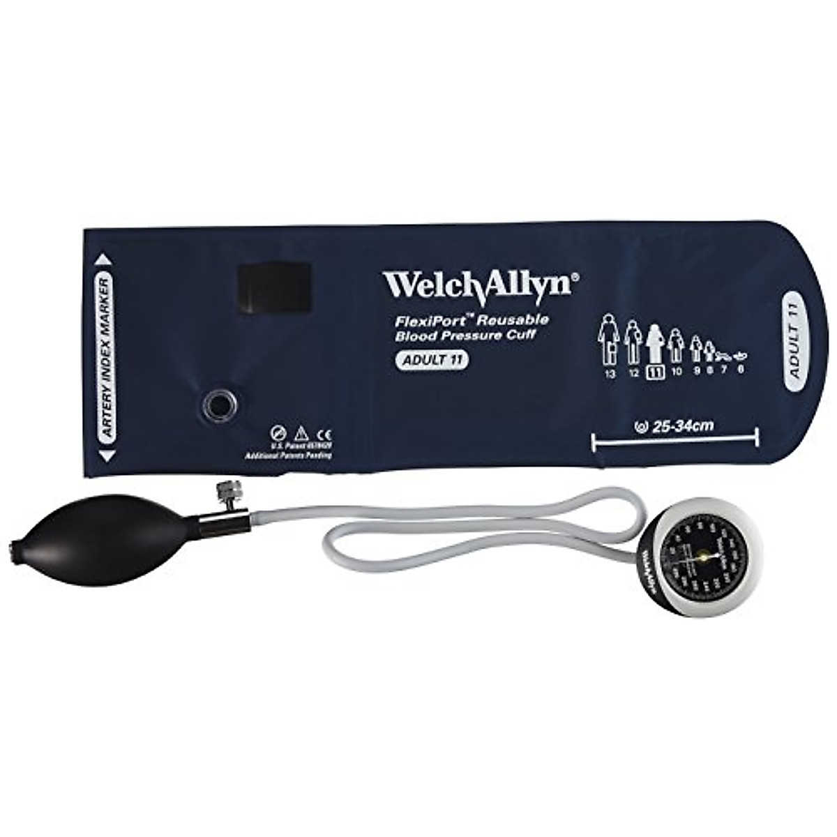 Welch Allyn DS45-11 Gauge with Durable One Piece, Adult Cuff