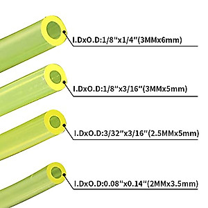 Mowtiler 4 Size 4-Feet-Long Fuel Line Gas Hose Tube for Small Engine Stihl Weedeater Craftsman Husqvarna String Trimmer Chainsaw Blower with Snap in Primer Bulb