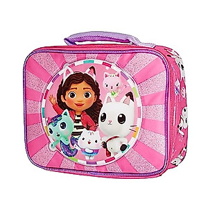 AI ACCESSORY INNOVATIONS Gabby's Dollhouse Kids Lunch Box Pandy Paws and Kitty Friends Insulated Lunch Bag