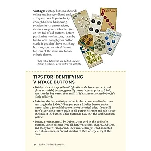 Pocket Guide to Fasteners: Understanding Buttons, Snaps, Zippers, Velcro, and More (Landauer) Techniques, Tools, and Answers to Your Questions about Hook and Eye Closures, Vintage Clasps, and More