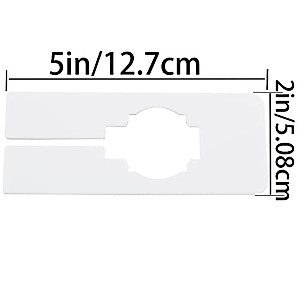 YHXiXi 14PCS Rectangular White Plastic Closet Dividers Clothing Rack Dividers Closet Dividers Rectangular Blank Hanging Clothes Dividers for Closet Cloth Home Store