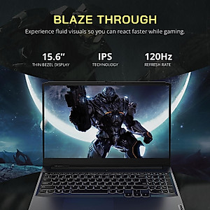 Lenovo IdeaPad Gaming 3 15.6” FHD 120Hz Laptop, AMD Ryzen 5 5600H, NVIDIA GeForce GTX 1650 4GB DDR6, 16GB RAM, 512GB SSD, Backlit Keyboard, Wi-Fi, Bluetooth, Black, Win 11 Pro, 32GB Hotface USB Card