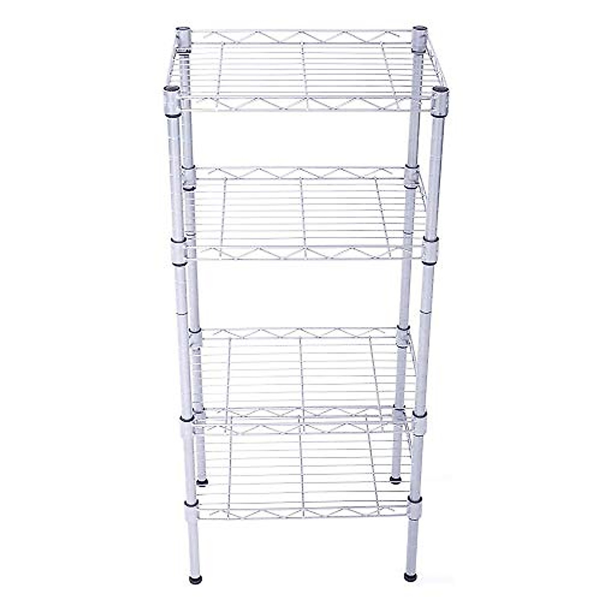 samanoya 4-Shelf Storage Rack,Adjustable Heavy Duty Storage Shelving Unit,Steel Organizer Wire Rack Use for Kitchen Pantry Laundry Garage Closet Utility (13.77" L x 9.84" W x 31.5" H)