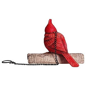 mildahjoy JHP Cardinal Bird Hanging Garden Sculpture,Whimsical Indoor Outdoor red Bird Statues,Garden Peeker Handmade Funny Home Decor and Yard Art-Cardinal Figurine Birds Decoration