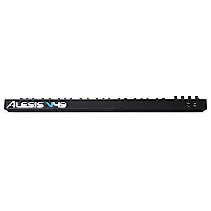 Alesis V49 - 49 Key USB MIDI Keyboard Controller with 8 Backlit Pads, 4 Assignable Knobs and Buttons, Plus a Professional Software Suite Included