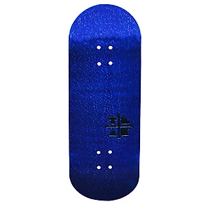 Prolific Wooden Fingerboard Deck, Blue Yeti - 34mm x 97mm - Handmade, Pro Shape & Size - Five Plies Wood Veneer - Includes Prolific Foam Tape - Teak Tuning