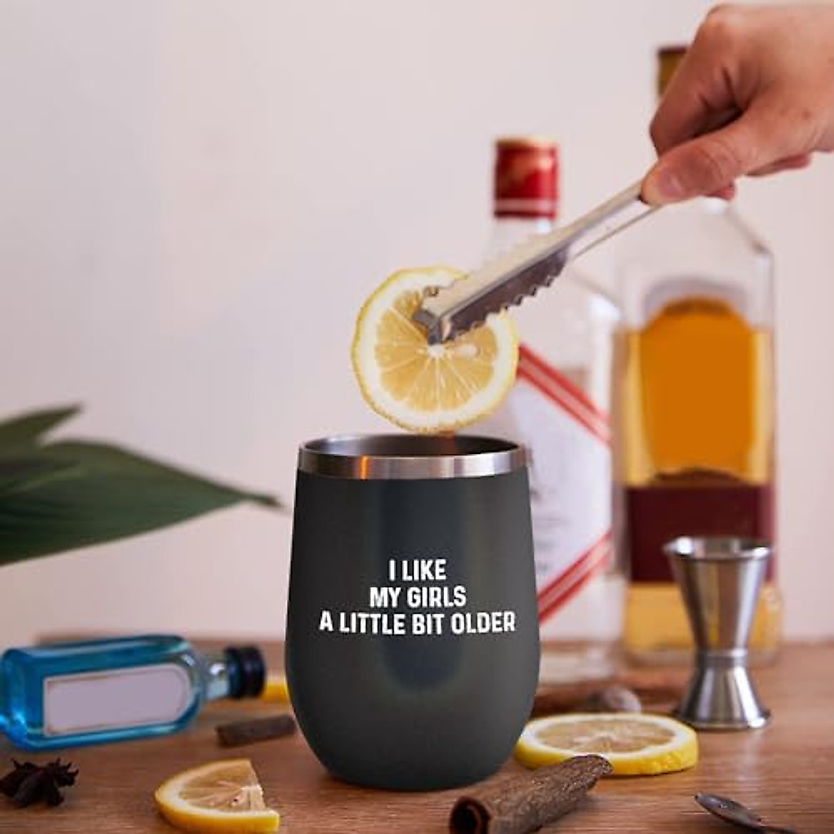 Personalized Tumbler with Lid and Straw i like my girls a little bit older Tumbler Insulated Tumblers Stainless Steel Tumbler Funny Gifts