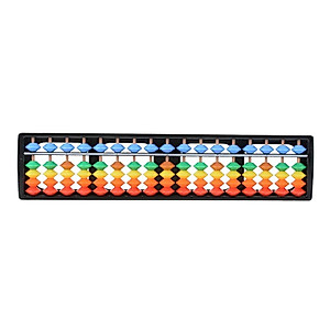 AMLESO Professional 17 Column Math Abacus Chinese Japanese Calculator Counting Tool Montessori Toy Math Arithmetic Toy Counting Toy for Kids