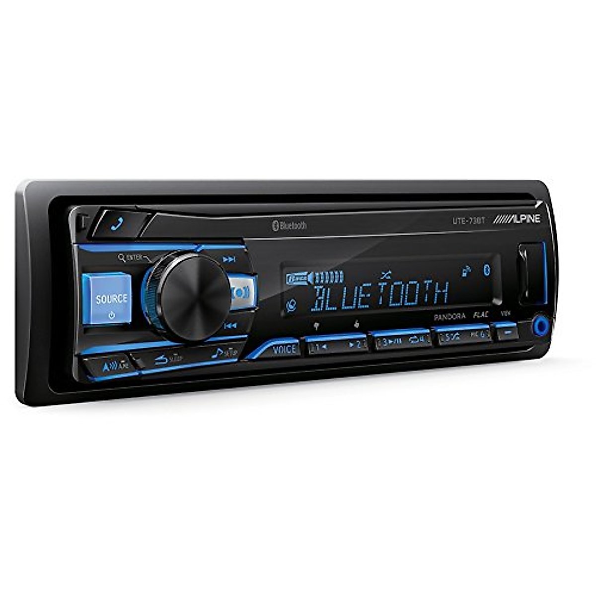 Alpine UTE-73BT Bluetooth Receiver (No CD), a Pair of 43CSS654 6.5" Components, and 43CSC6934 6x9" Speakers