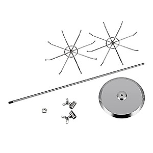 APL Display - Display Stand Jewelry Display Holder Retail Display Stand, 2 Tier Rotating Display Rack for Mall,Exhibition And Retail Store