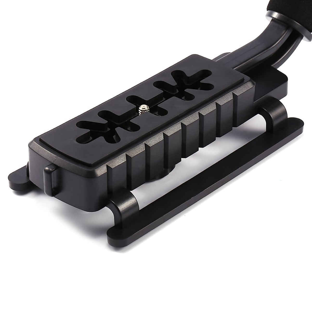 Video Action Stabilizing Handle Grip, C/U Shape Bracket Grip Camera/Camcorder Handheld Stabilizer with Hot-Shoe Mount