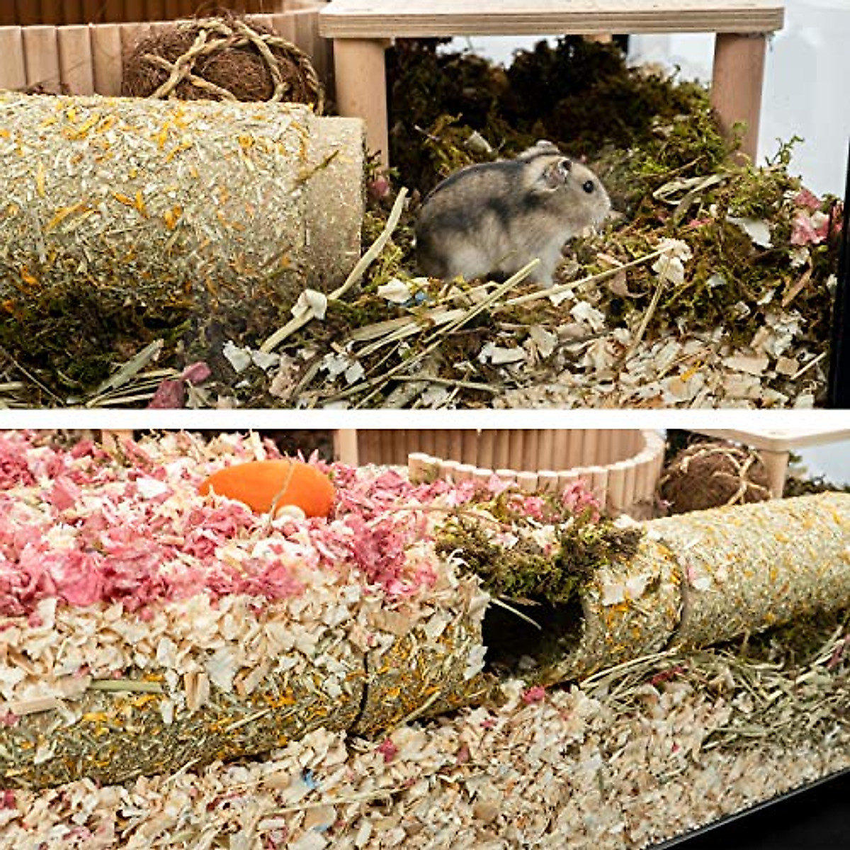 Niteangel Creative & Composable Hamster Tunnel - DIY & Build Unique Tube Burrow as Hideout for Small Sized Animals Like Hamsters Mouse Gerbils Mice (Tunnel)