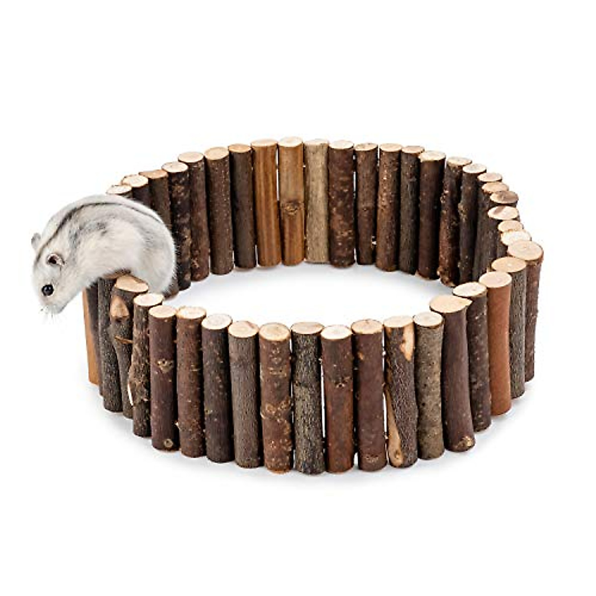 Niteangel Hamster Suspension Bridge Toy - Long Climbing Wooden Ladder for Hamsters Mice Mouse Gerbils Sugar Glider Rat and Other Small Animals (25.6L x 2.8W)