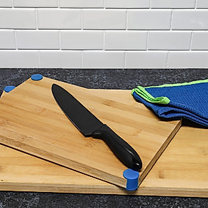 Chef Craft Premium Chef Knife with Sheath, 8 inch blade 13.5 inches in length, Black