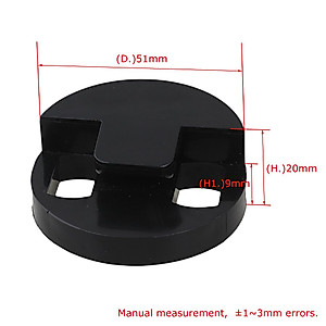 BQLZR Round Two Hole Rubber Mute For String Double Bass