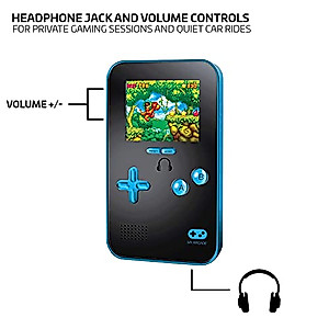 My Arcade Go Gamer Portable - Handheld Gaming System - 300 Retro Style Games - Battery Powered - Full Color Display - Volume Buttons - Headphone Jack - Electronic Games