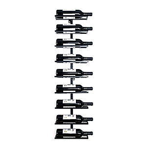 Stylish Simplicity Iron Wallmounted Wine Rack Wine Barrel Rack Wine Cellar Rack 9 Bottles, PIBM