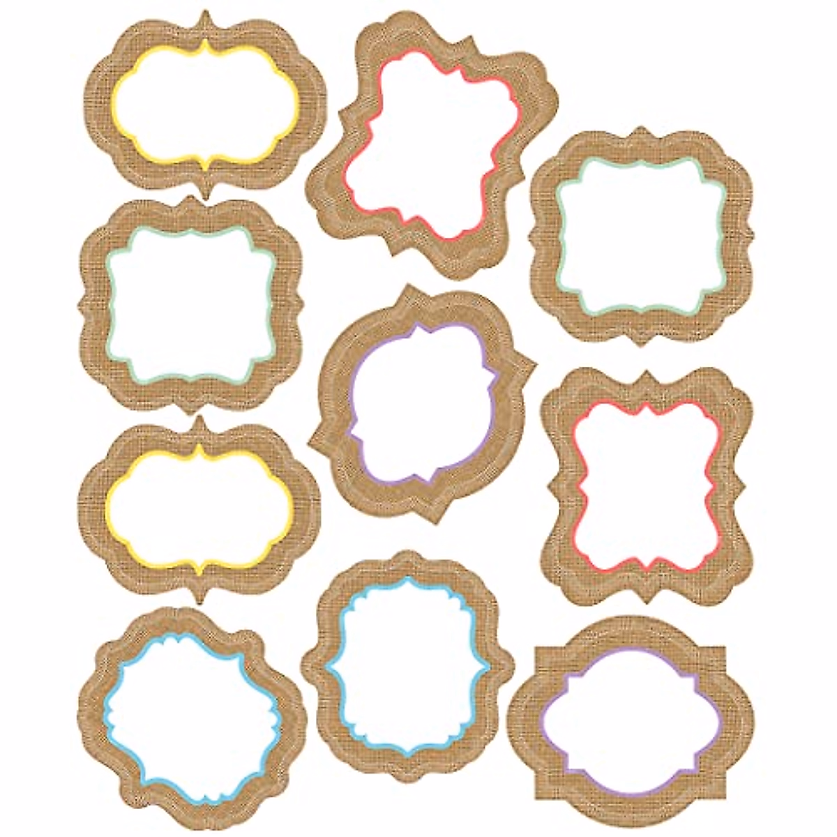 Teacher Created Resources Shabby Chic Burlap Accents (77192)