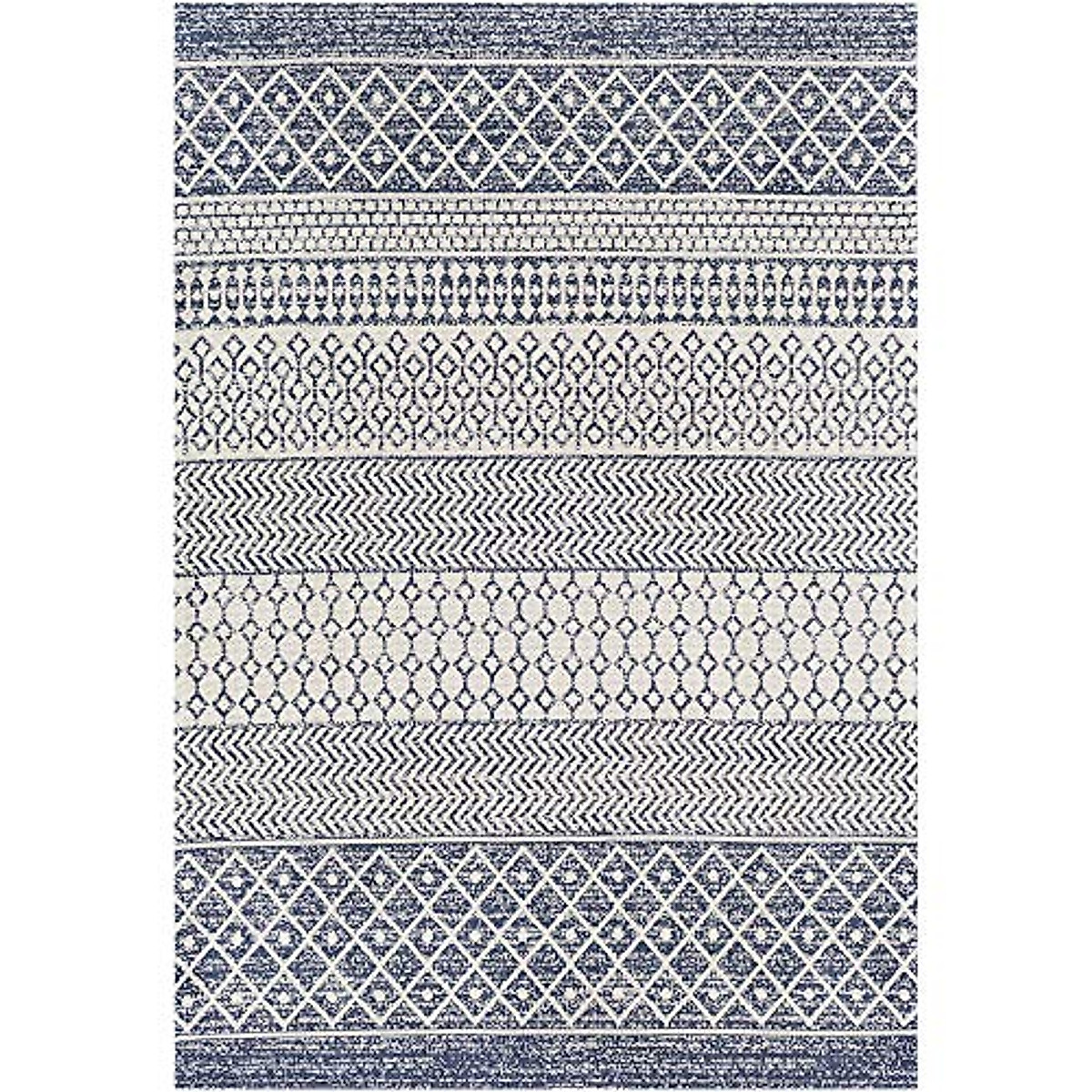 Livabliss Tirian Bohemian Moroccan Area Rug,5' x 7'3",Dark Blue