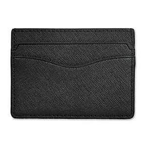 Tory Burch Womens 136101 Saffiano Leather Emerson Slim Card Case Wallet, (001 Black)