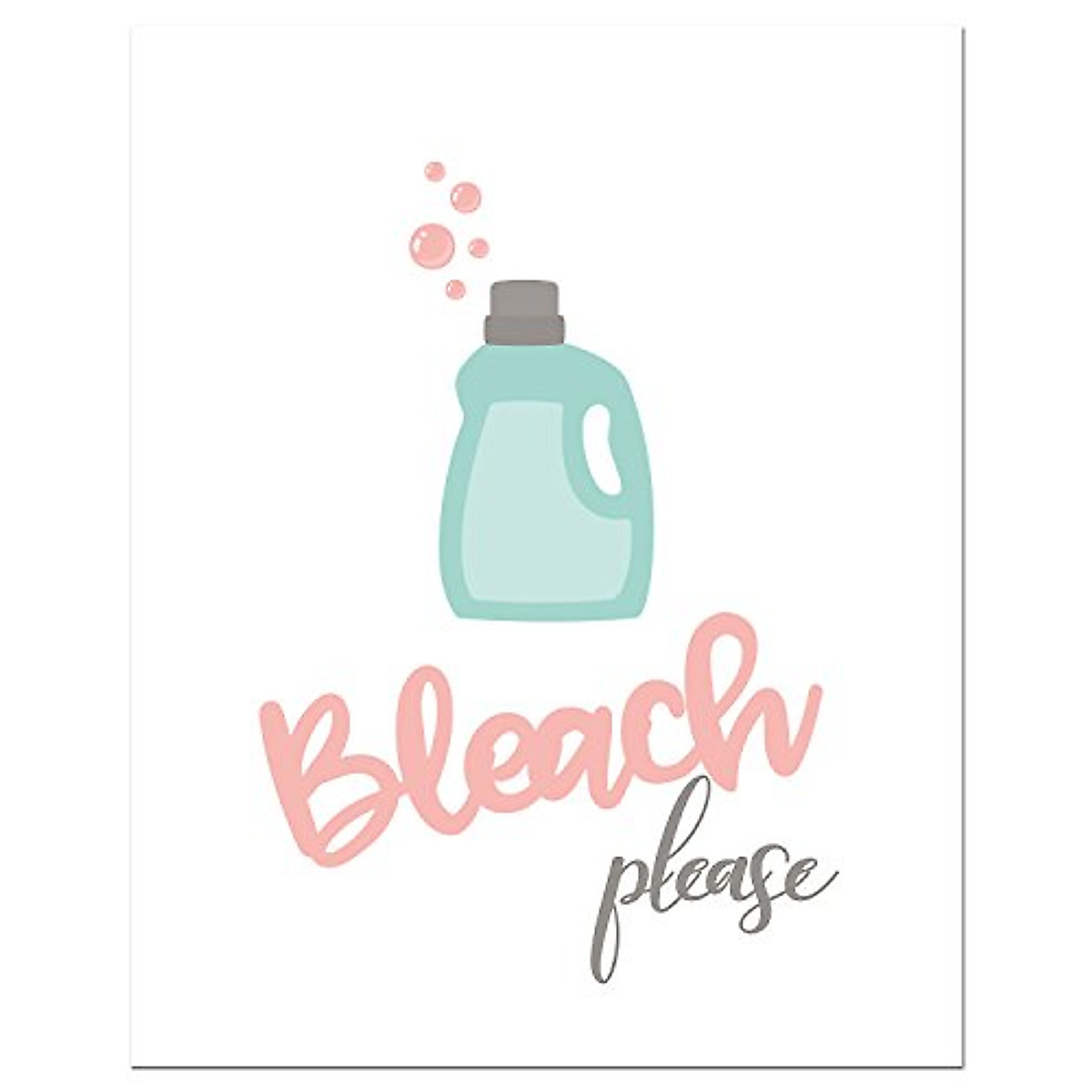 BigWig Prints Funny Laundry Room Wall Art - Laundry Posters, Cute Prints for Rooms, Decorative Artwork for Wash and Dryer Room, Humorous Photos for Home - Unframed Set of 4 (8x10)