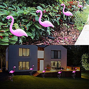Solar Flamingo Lamp Power Light Flamingo Shape Rainproof Lawn Decoration Lamp for Outdoor Garden Solar Lamp