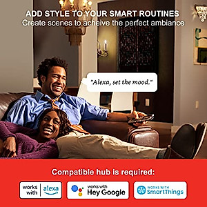 Sengled Zigbee Smart Light Bulbs, Smart Hub Required, Work with SmartThings and Echo with Built-in Hub, Voice Control with Alexa and Google Home, Soft White B11 Candelabra Light Bulbs 40W Eqv. 2 Pack
