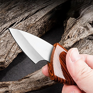 NIOIPXA Creative Pocket Knife,Portable Mini Fruit Knife Folding Knife Gifts for Men (Brown,1)