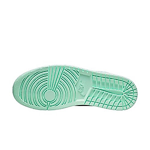 Nike Men's Air Jordan 1 Mid Sneaker, Mystic Navy/Mint Foam-white, 10