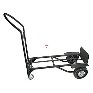 Pack-N-Roll 83-294-917 2-In-1 Hand Truck Dolly , Black