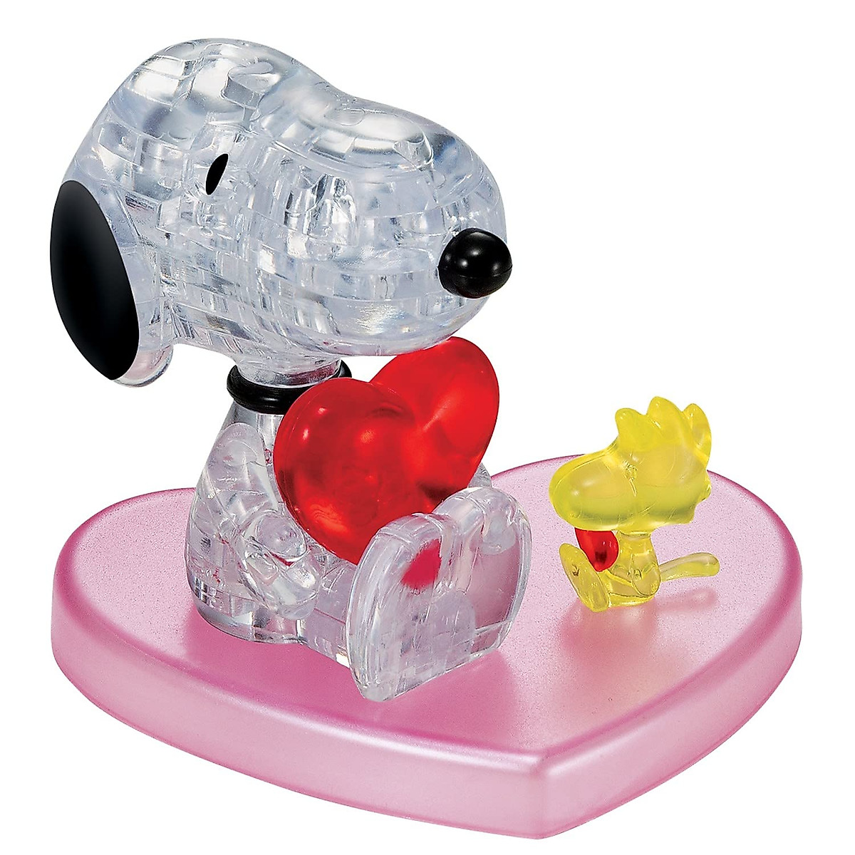 BePuzzled | Peanuts Snoopy Heart Original 3D Crystal Puzzle, Ages 12 and Up