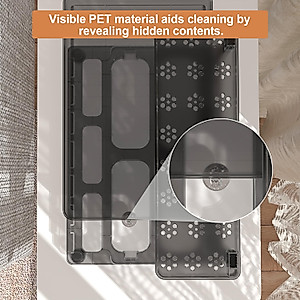 Fowooyeen Under Sink Organizer Storage, 2 Pack Pull Out Cabinet Organizer 2-Tier Sliding Basket Drawer, Multi-Purpose Storage Shelf for Kitchen Bathroom, Black