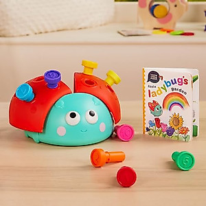 Battat Education – Fine Motor Peg Toy for Toddlers, Kids – Montessori Toy with Pegs – Educational & Developmental Toy – Learning Ladybug – 18 Months + – Learning Ladybug