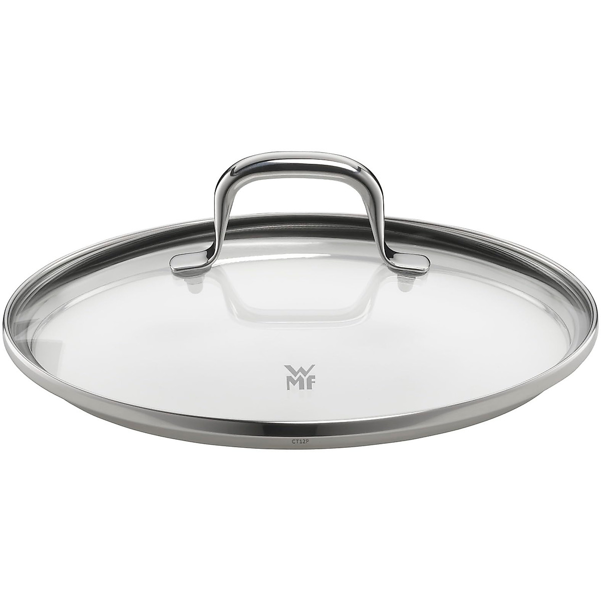 WMF Fusiontec Essential Large Cooking Pot, 20 cm, Glass Lid, Induction Stewing Pan, 2.4 L, High-Tech Ceramic, Scratch-Resistant, Uncoated, Dark Blue, Made in Germany