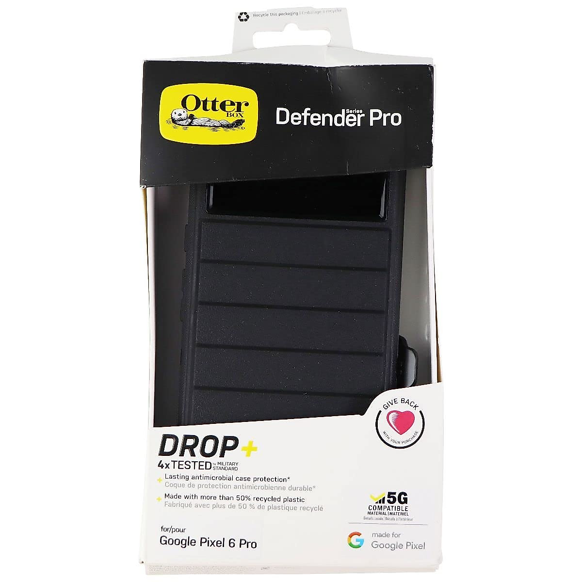 OtterBox Defender Series Pro Case for Pixel 6 Pro - Non-Retail Packaging - (Defender Pro Black)