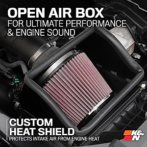 K&N Cold Air Intake Kit: Increase Acceleration & Towing Power, Guaranteed to Increase Horsepower up to 12HP: Compatible 3.5L, V6, 2017-2021 Ford/Lincoln (Expedition, F150 Raptor, Navigator), 63-2599