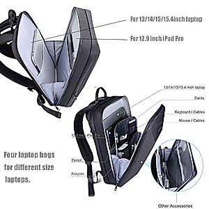 Smatree 15.6-16 inch Laptop Backpack, Hard Waterproof Daypack for Up To 16 inch Macbook Pro 2021, HP Pavilion 15, Acer 15.6 Gaming Laptop,Black